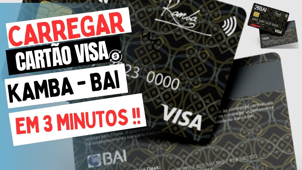 COMO CARREGAR CARTÃO VISA BAI KAMBA E FAZER #LEVANTAMENTO #SEM #CARTÃO ...