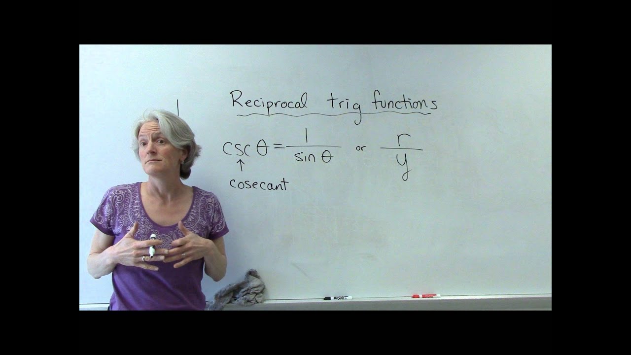 Trigonometry Working with six trig functions - YouTube