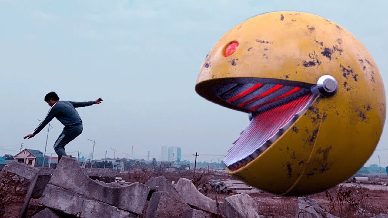 Coffin Dance - Pac Man In Real Life PIXELS - YouTube