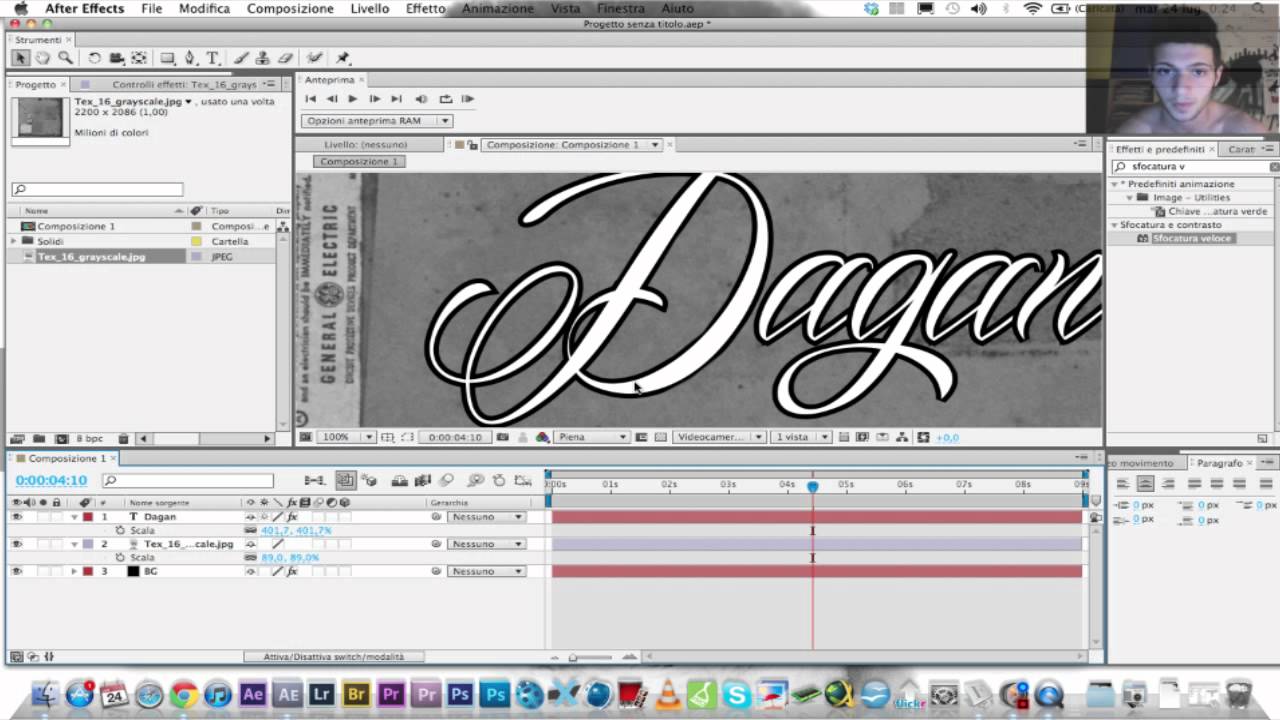 TUTORIAL - intro scrittura a mano - adobe after effect - con Dagan Mind - YouTube