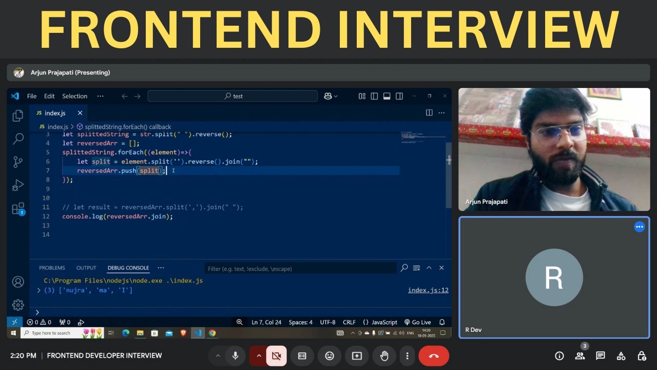 𝐅𝐑𝐄𝐒𝐇𝐄𝐑'𝐒 𝐅𝐫𝐨𝐧𝐭 𝐄𝐧𝐝 𝐃𝐞𝐯𝐞𝐥𝐨𝐩𝐞𝐫 𝐈𝐧𝐭𝐞𝐫𝐯𝐢𝐞𝐰 𝐍𝐨 - 𝟒𝟓 | 𝐉𝐚𝐯𝐚𝐬𝐜𝐫𝐢𝐩𝐭, 𝐇𝐓𝐌𝐋, 𝐂𝐒𝐒 - YouTube