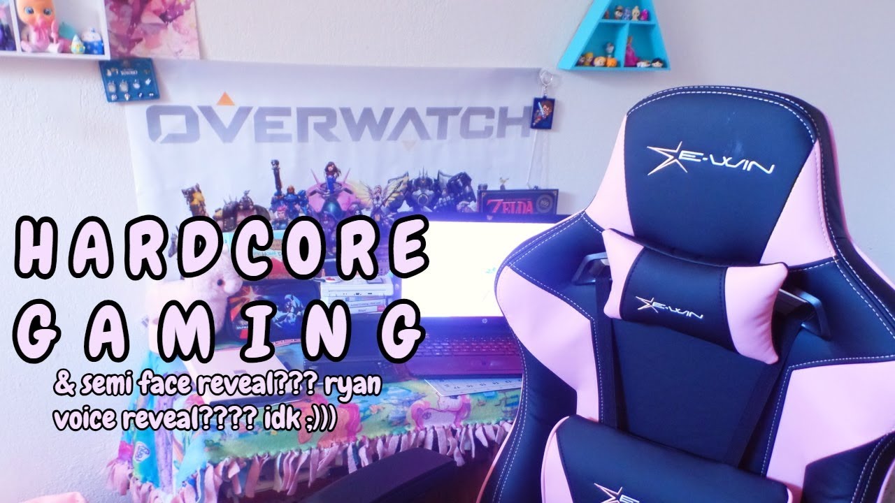 My Heckin Tuff 3DS Gaming Setup ~ Kind of face reveal?? | E-WIN Chair ...