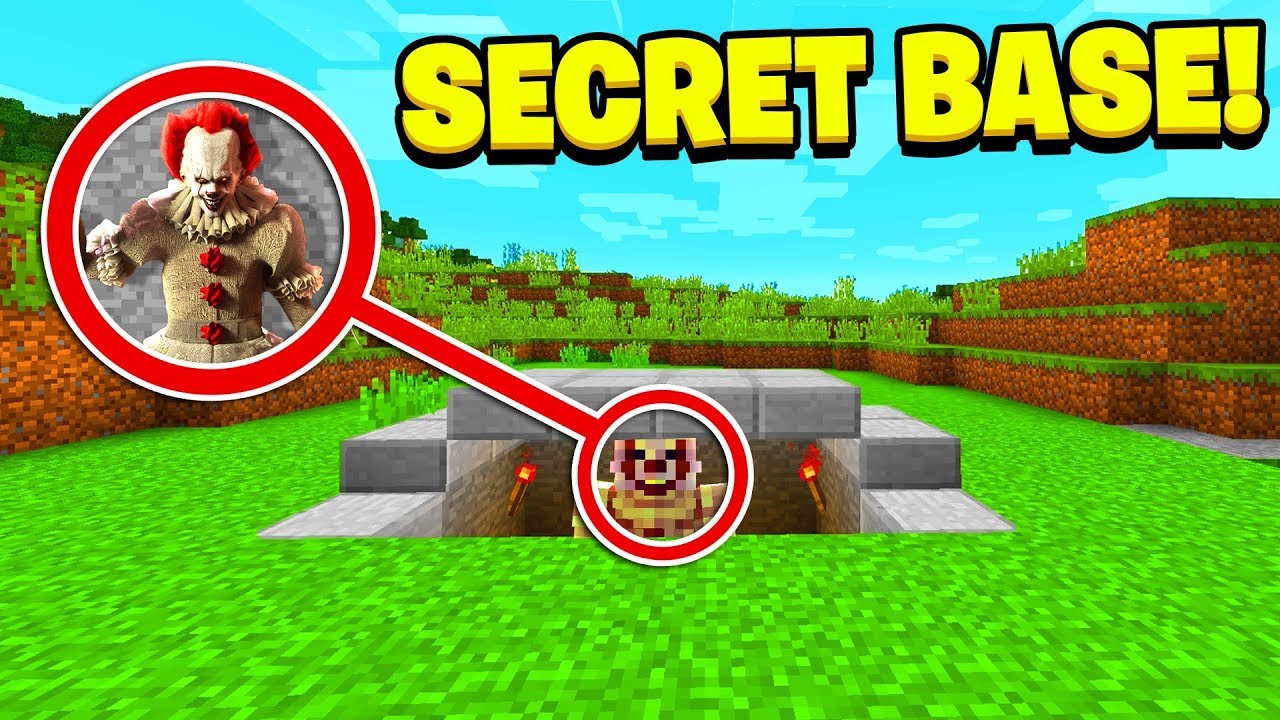 I FOUND PENNYWISE'S *SECRET* Base in Minecraft Pocket Edition! - YouTube