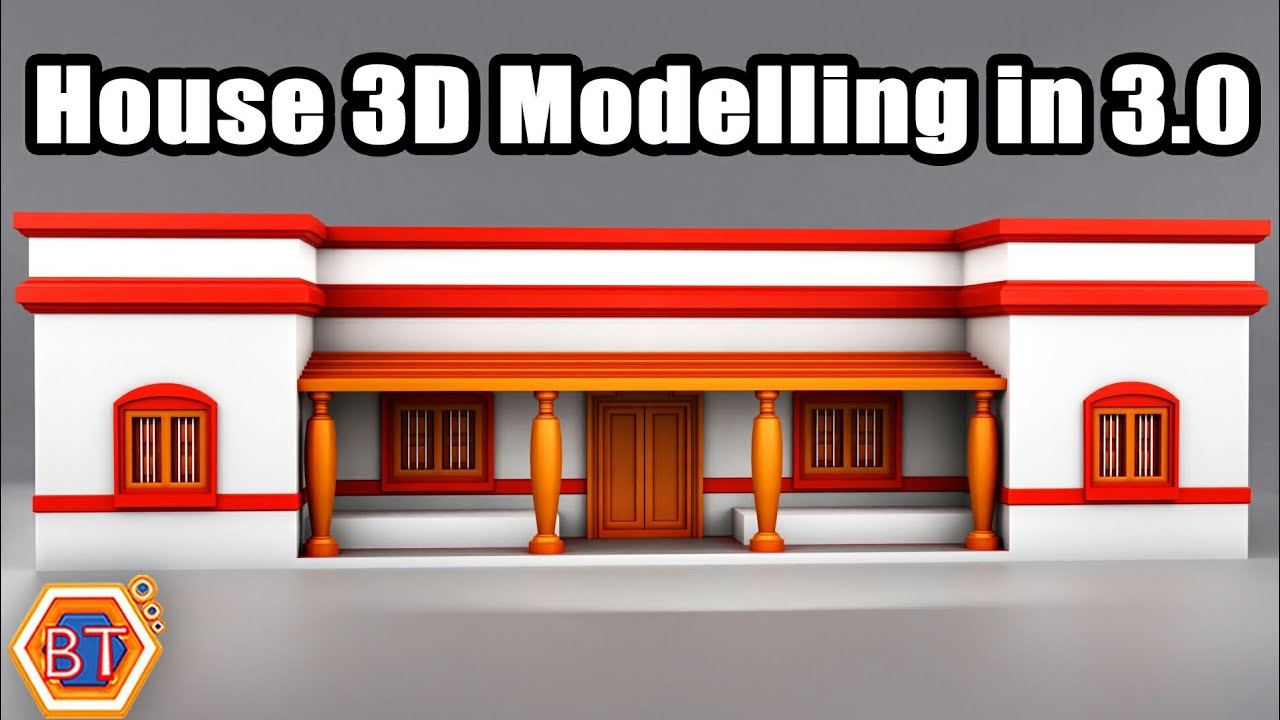 How to Make a Cartoon House in Blender 3.0 - YouTube