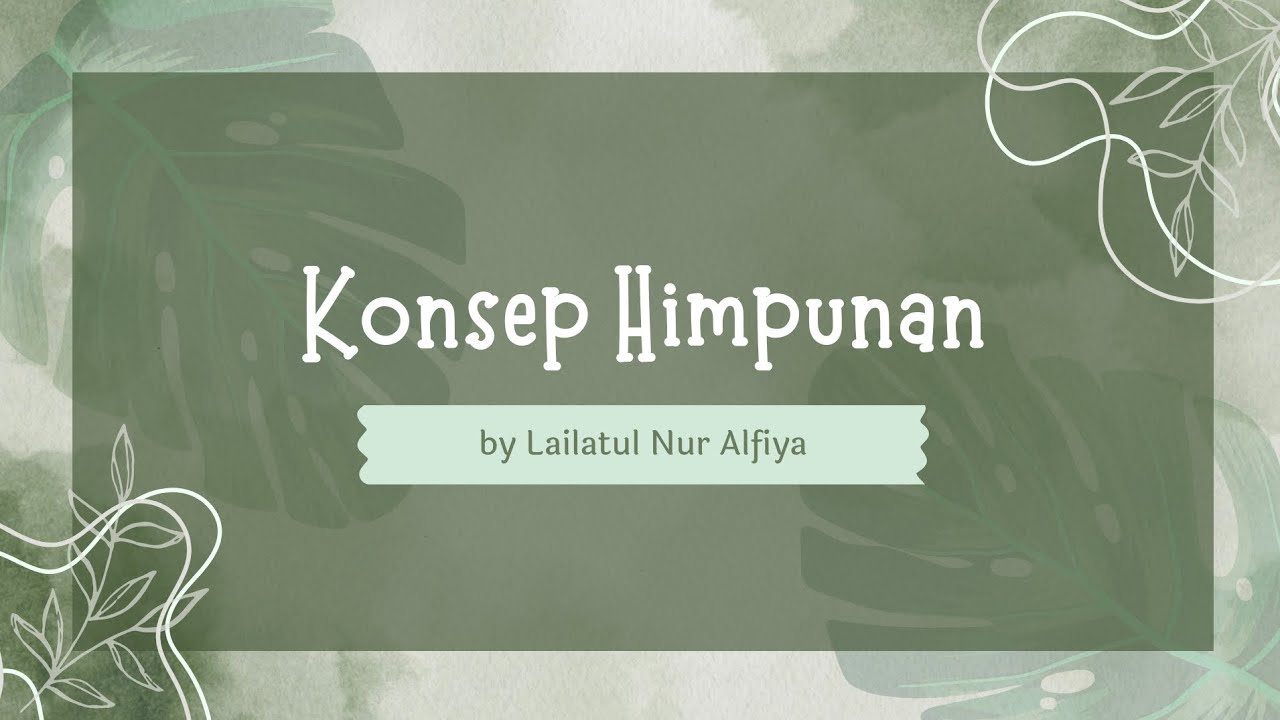 Konsep Himpunan dalam kehidupan sehari-hari - YouTube