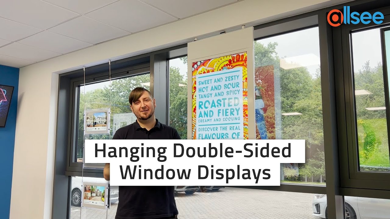 Digital Signage Product Overview: Hanging Double-Sided Window Displays ...