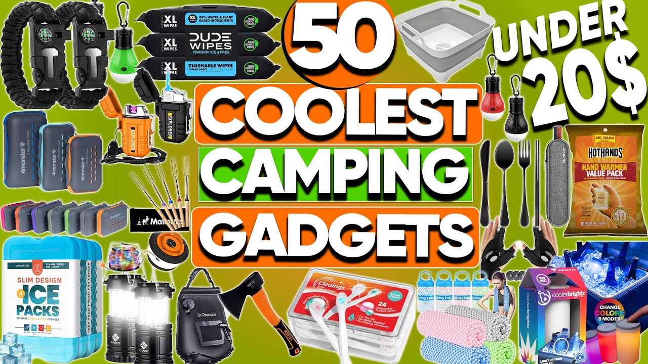 50 Coolest Camping Gadgets on Amazon Under $20 You Must See - YouTube