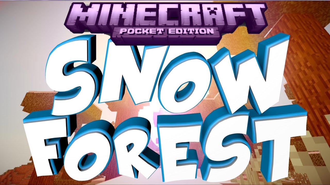 Minecraft PE Custom Map [SnowForest] [DOWNLOAD] - YouTube