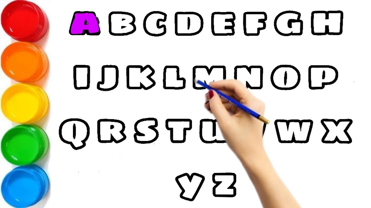 Alphabet and Numbers || Drawing, Painting and Coloring for Kids || Easy ...