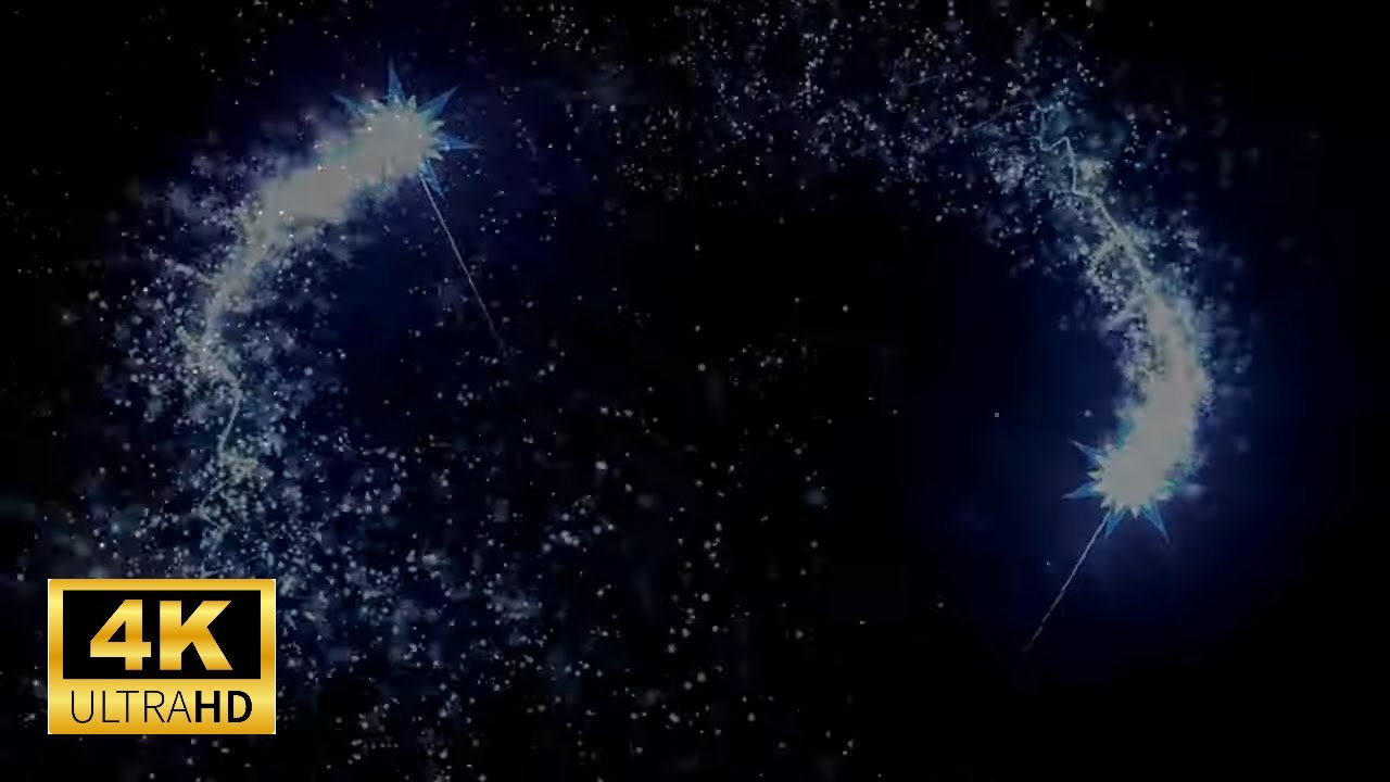 Dark Blue Magic Wand Fairy Tale -Abstract Background 4K / FREE NO ...