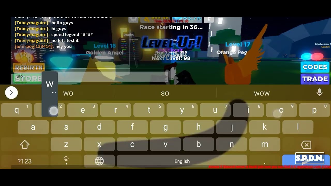 speed legend script !! - YouTube