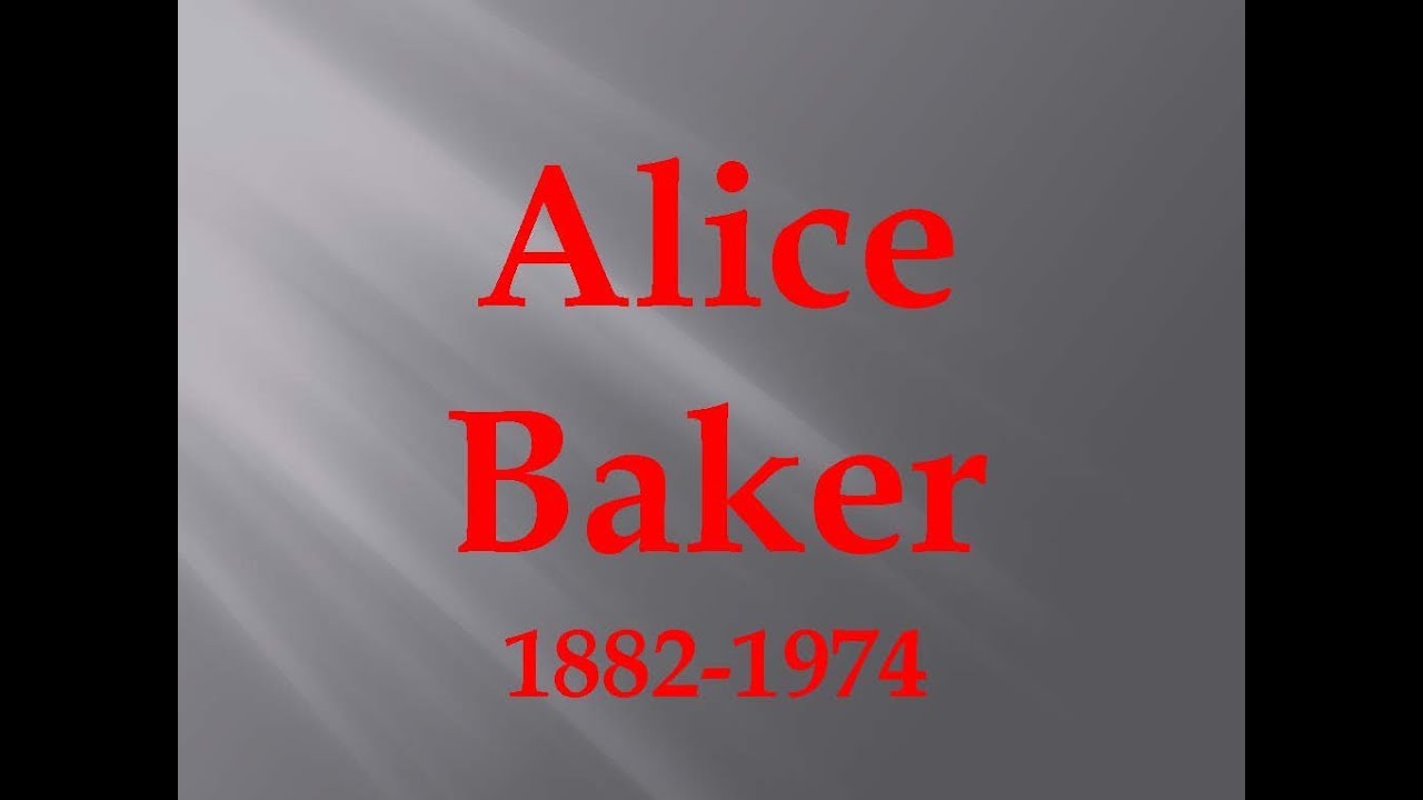 Intro and Alice Baker - YouTube