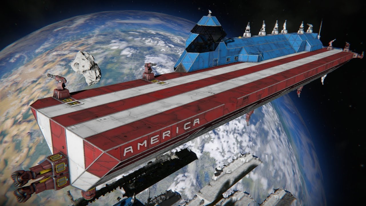 Space Engineers Livestream: Perfecting My Carrier-Borne Gunboat - YouTube