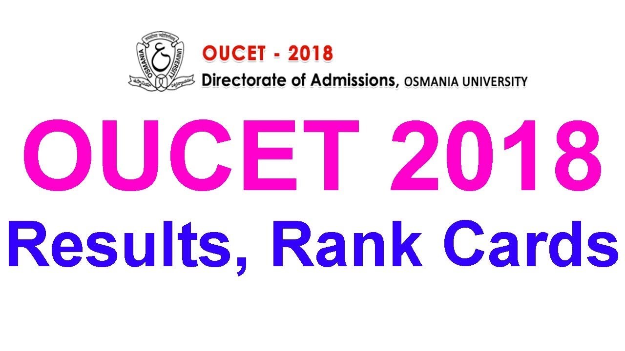 OUCET Results 2018 | OUCET 2018 Results | OUCET Rank Card Download [Now ...
