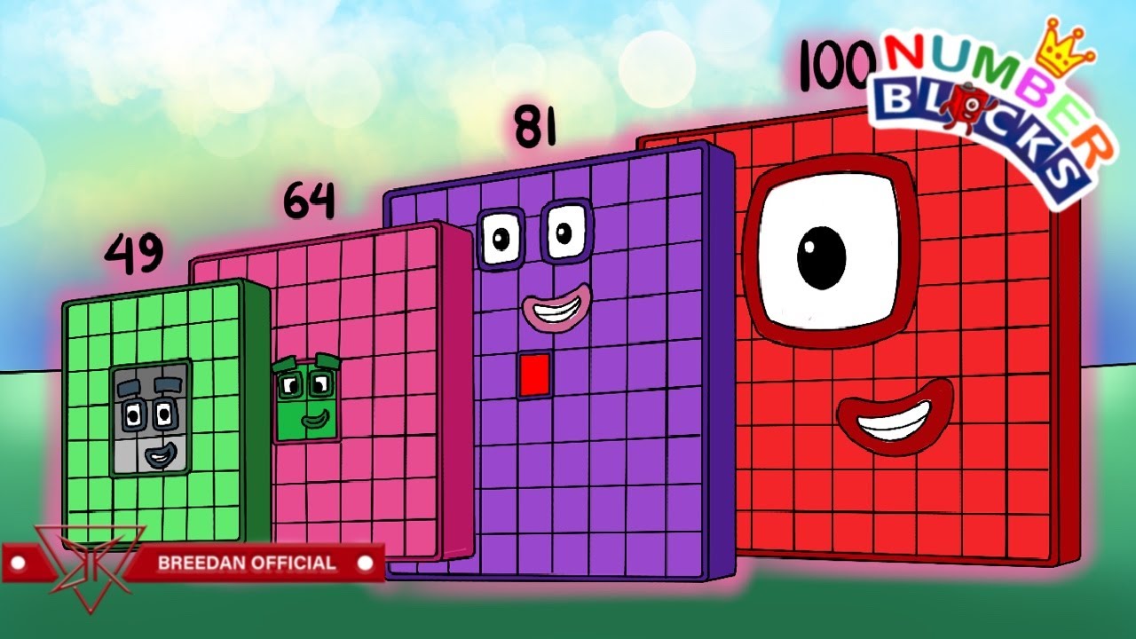 Numberblocks 49 64 81 100 Club Numberblocks Fanmade As a Character ...