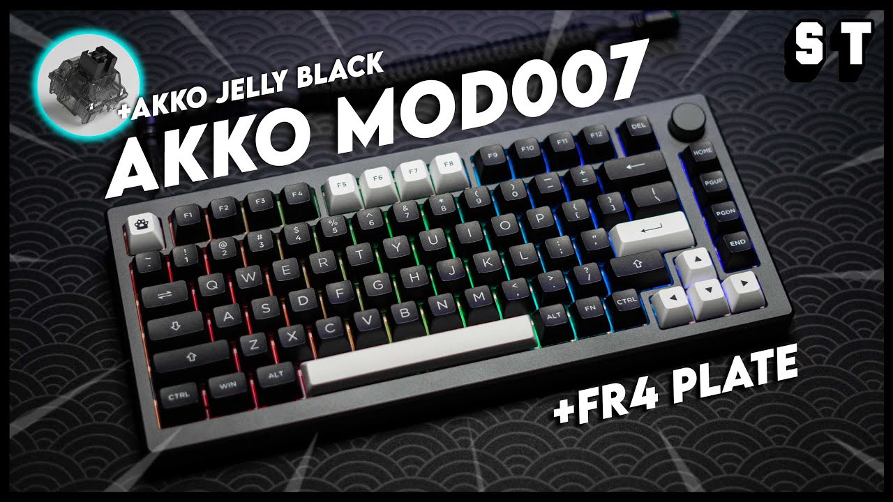 My Akko Mod007 Keyboard Build - Akko Jelly Black & ASA Doubleshot PBT ...