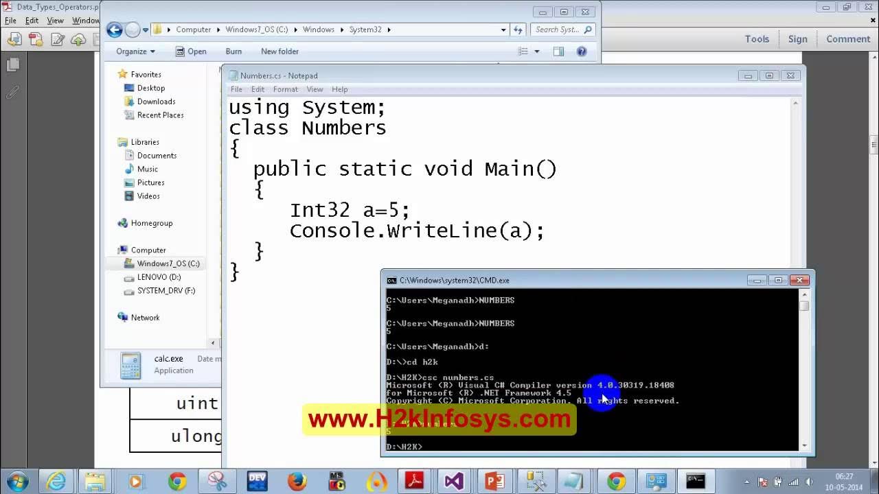 Dot Net Tutorial for Beginners | Part 2 Data Types Tutorial 2 | .Net Training Videos by ...