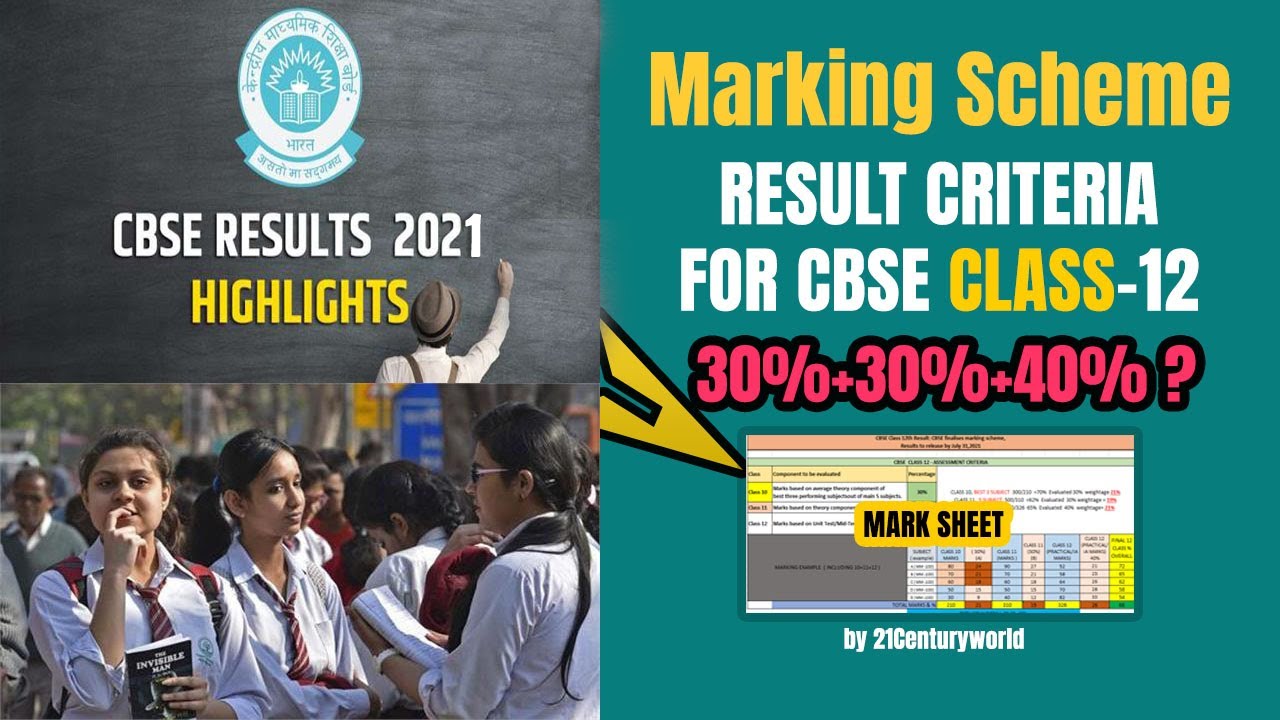 Marking Scheme/Result Criteria for cbse/icse Class 12,CBSE Board Exam ...