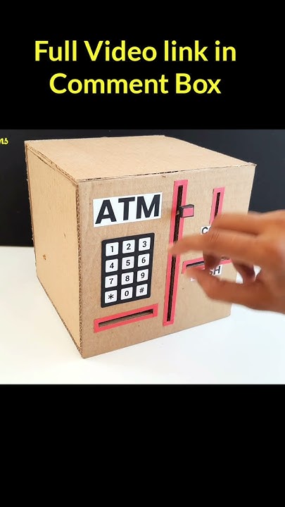 Cardboard Atm machine Project - YouTube