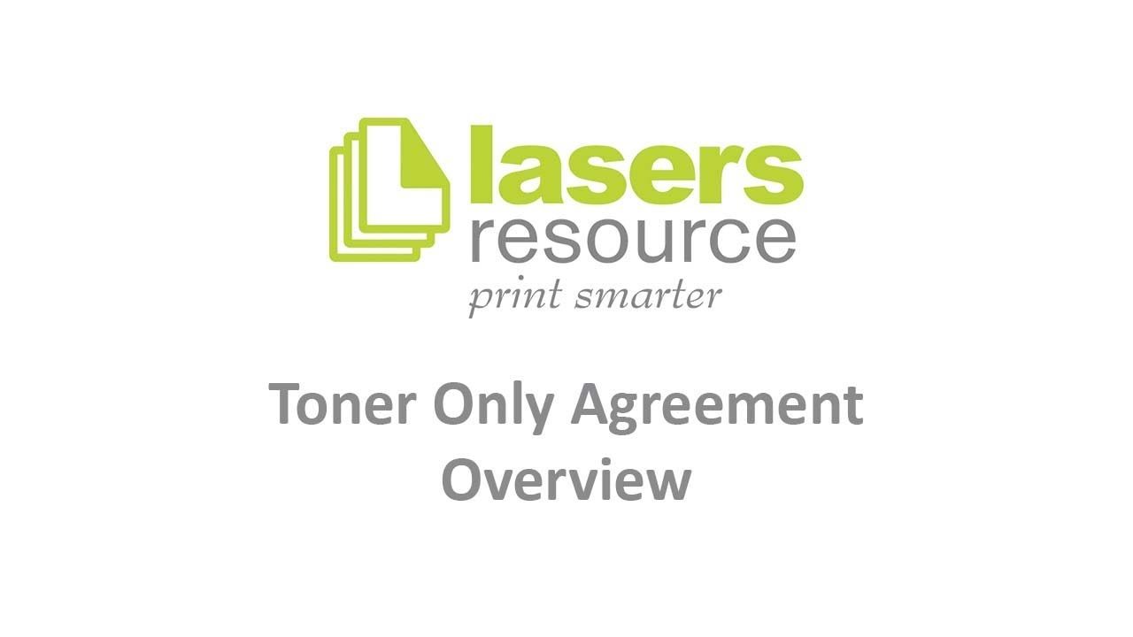 toner only agreements overview - YouTube