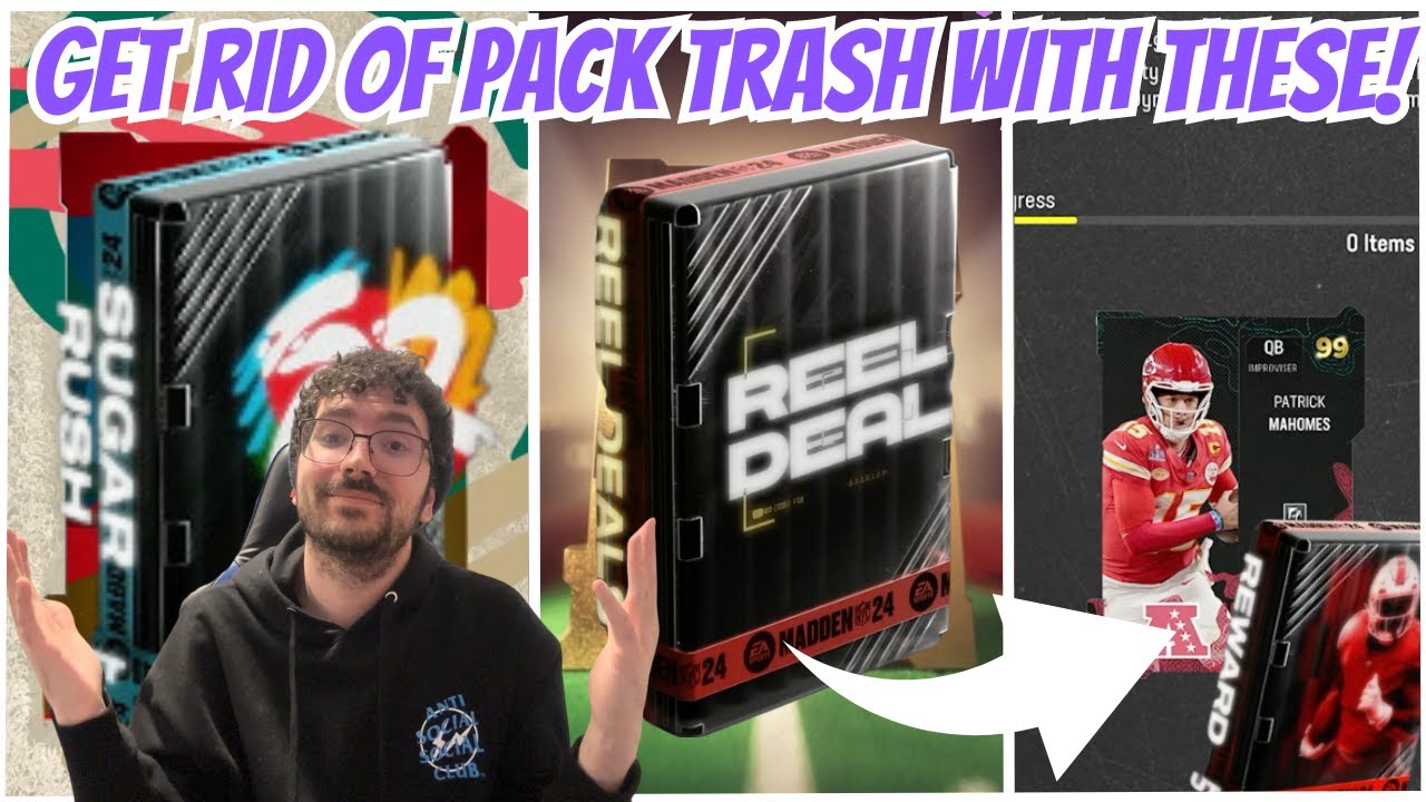 SUGAR RUSH + REEL DEAL PACK OPENING IN MADDEN 24!! BEST WAY TO GET RID ...