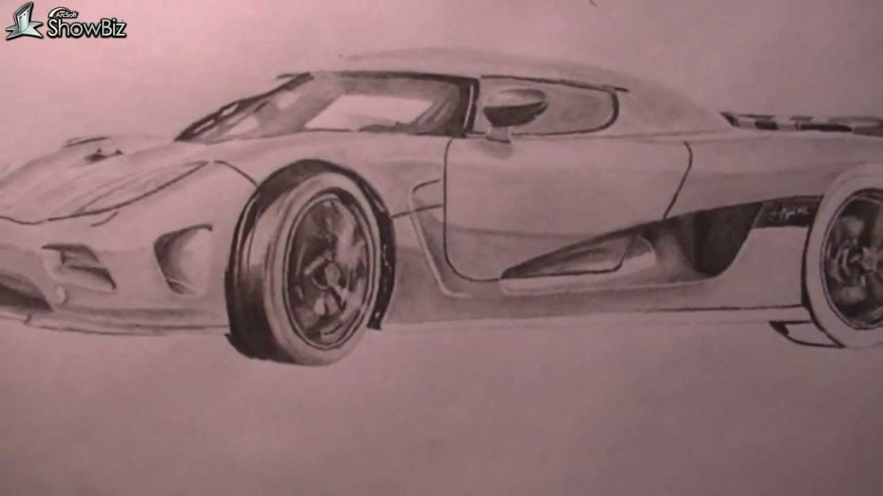 Drawing the Koenigsegg Agera - YouTube