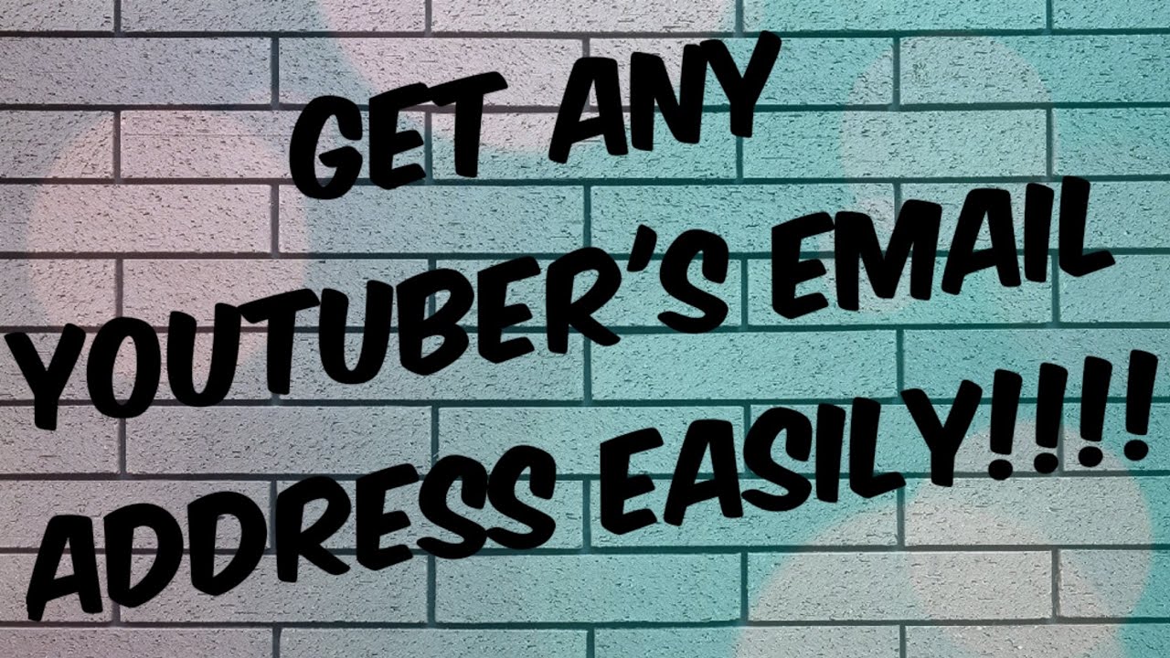 How to get any Youtuber's Email address easily !! Explained fully !! Technical Hash - YouTube