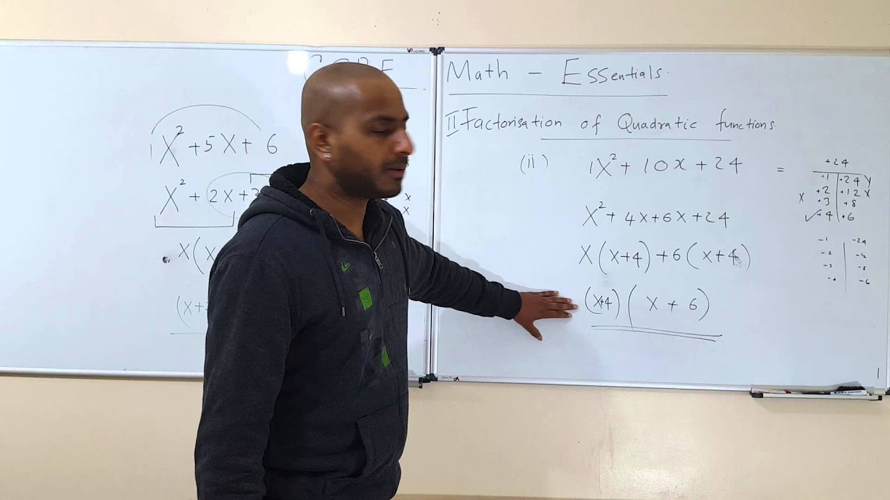As Core Maths Essentials ( Factorisation) Lesson 3 - YouTube