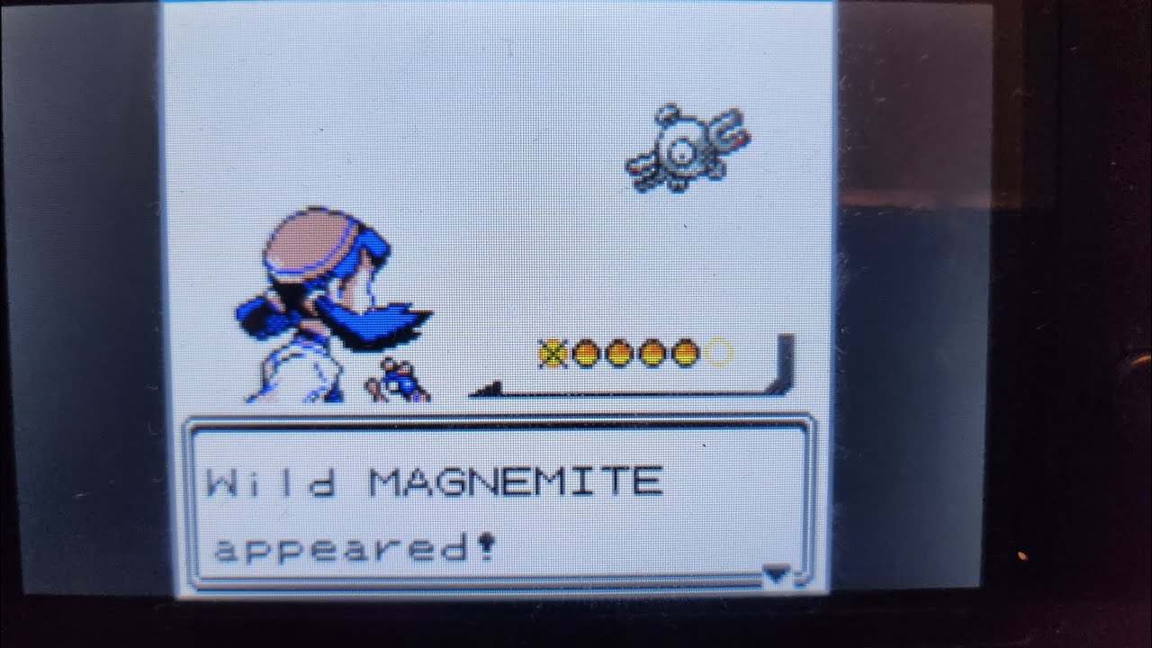 Shiny Magnemite after 6220 re in pokemon Crystal VC on route 38 gen 2 ...