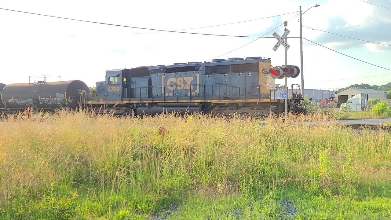 CSX Train #4229 - 6.2.20, 7:16pm - HD Railfanning - Jersey Pike ...