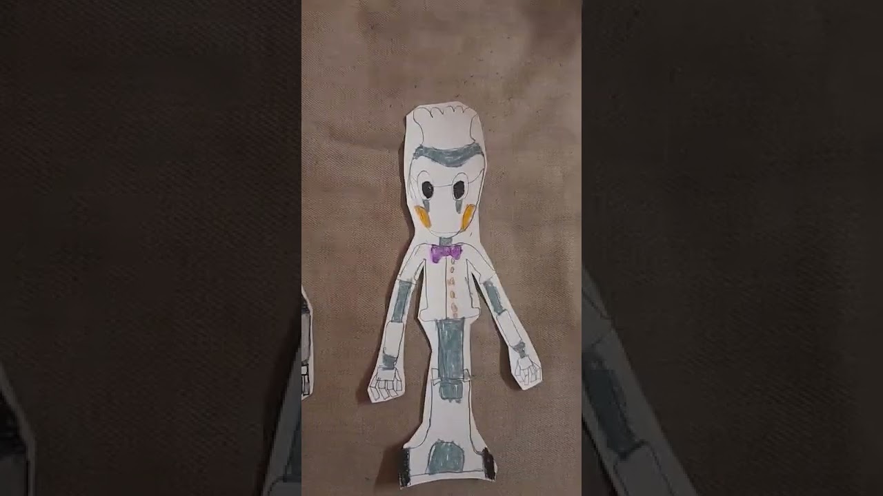 our fnaf security breach staff bot drawings - YouTube
