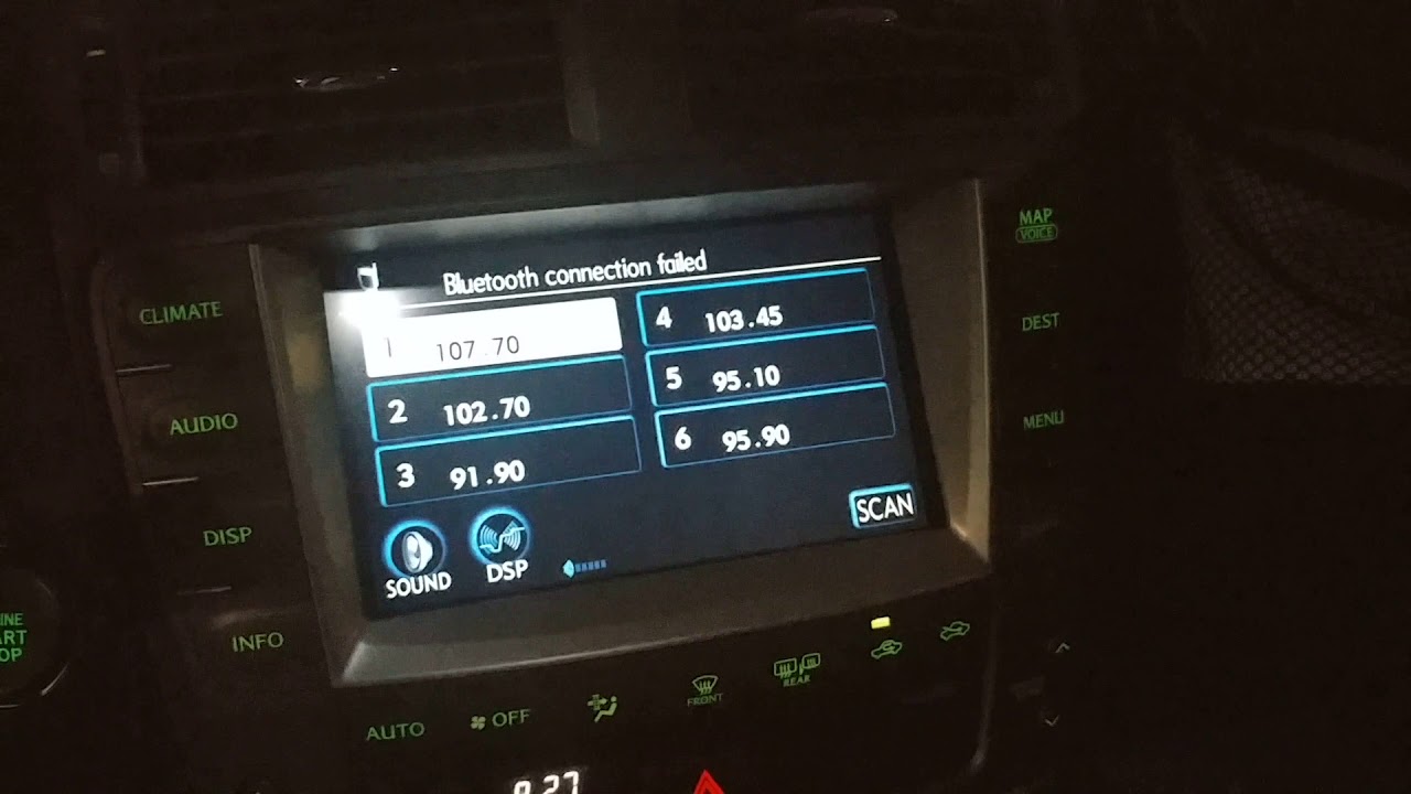 Lexus IS250 Hidden service menu - YouTube