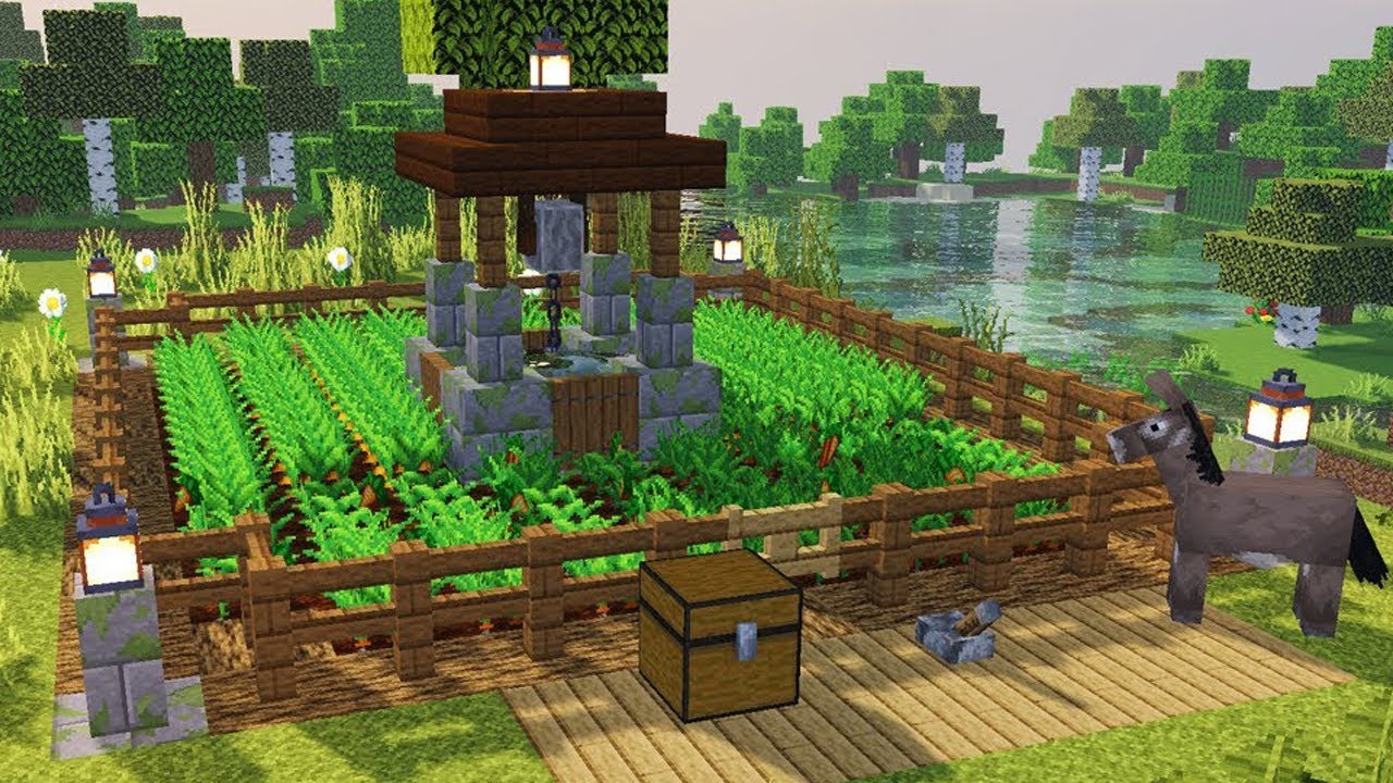 Minecraft : Cómo cosechar sus cultivos más rápido (fácil) ! - YouTube