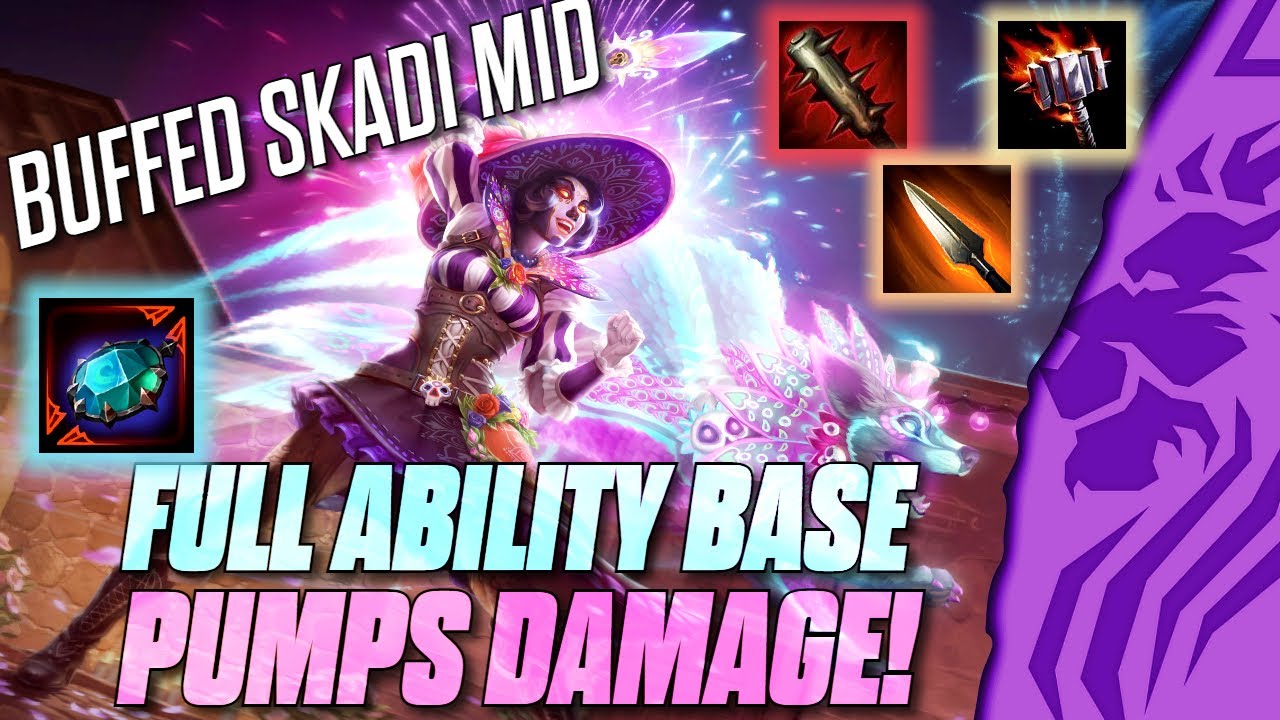 BUFFED SKADI MID FULL ABILITY BASE PUMPS DAMAGE! - YouTube