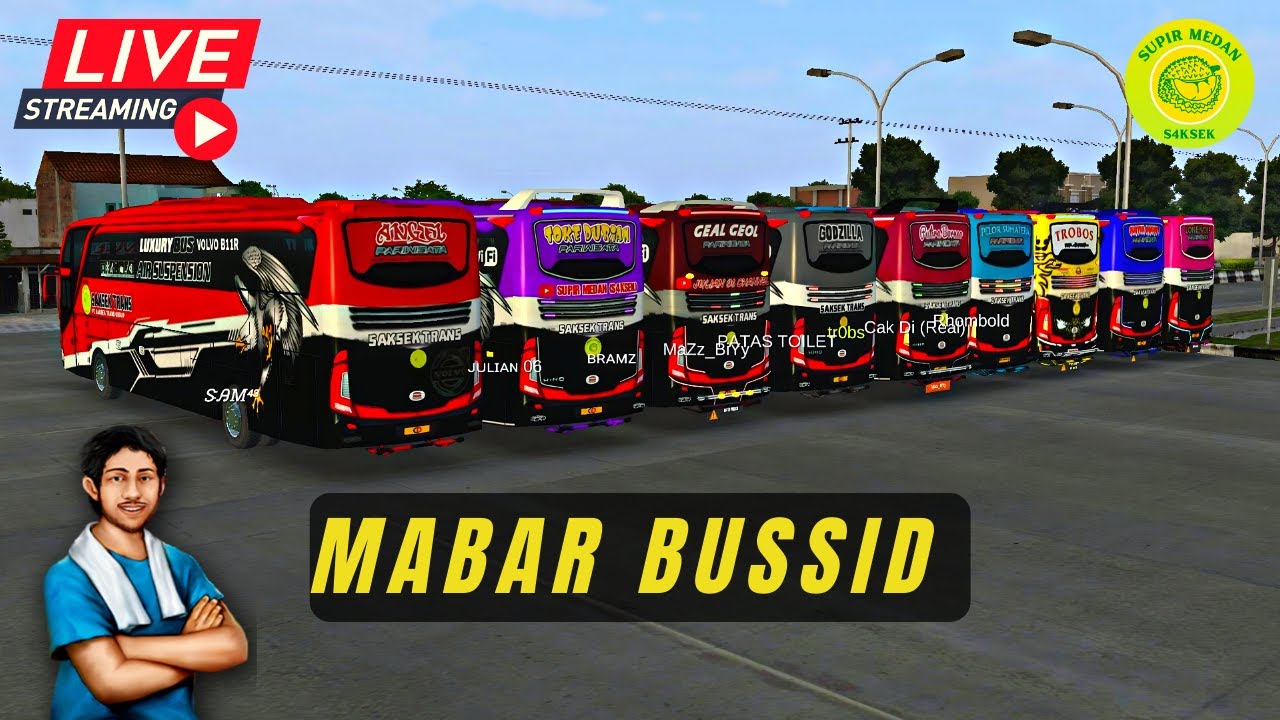 🔴Live BUSSID ️ Mabar Kamis Pagi || Supir Medan S4KSEK - YouTube