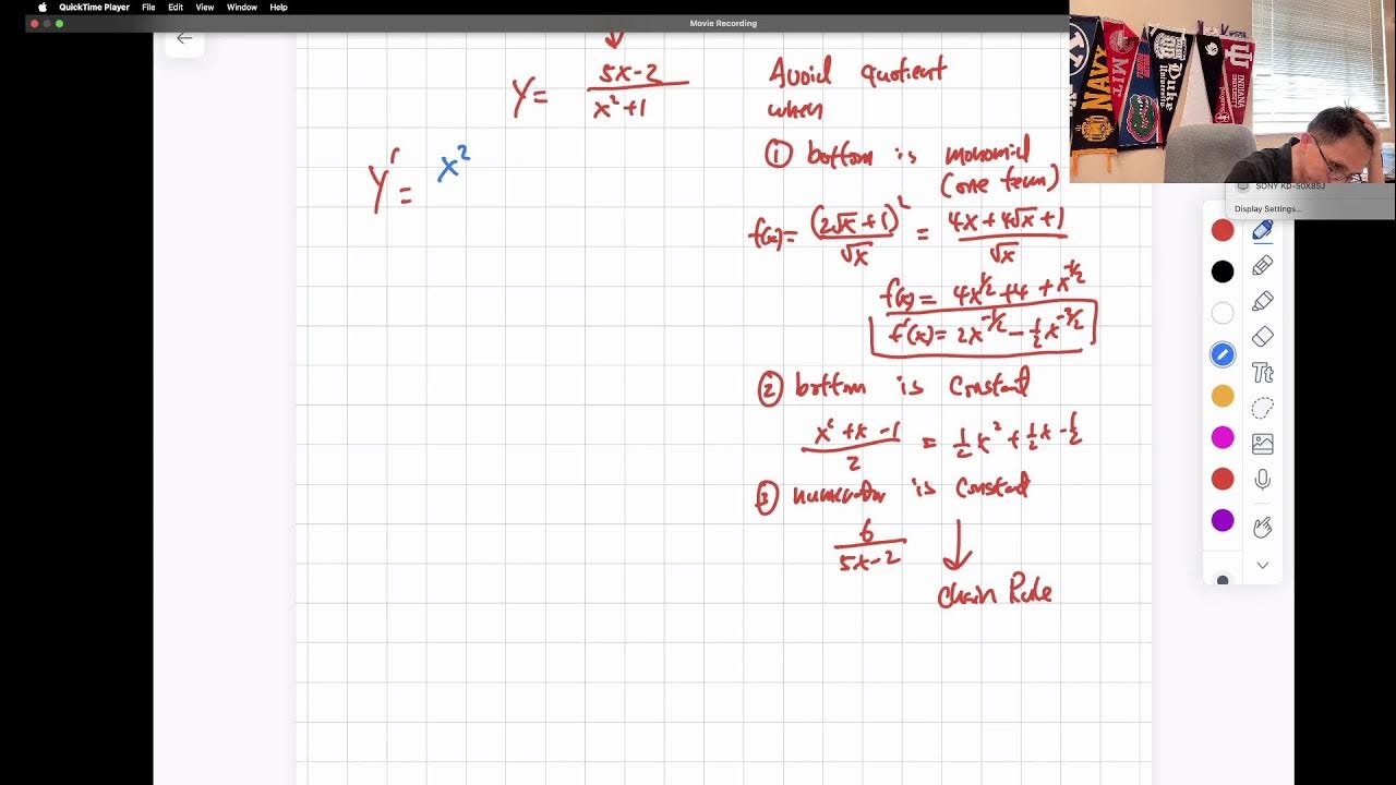 AP Calculus Product and Quotient rule - YouTube