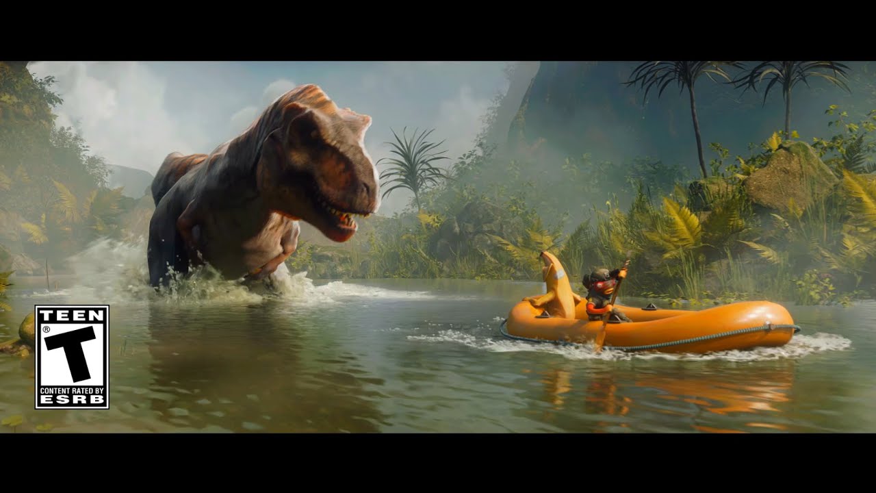 T-Rex Chase Peely - Jurassic World x Fortnite Cinematic - YouTube