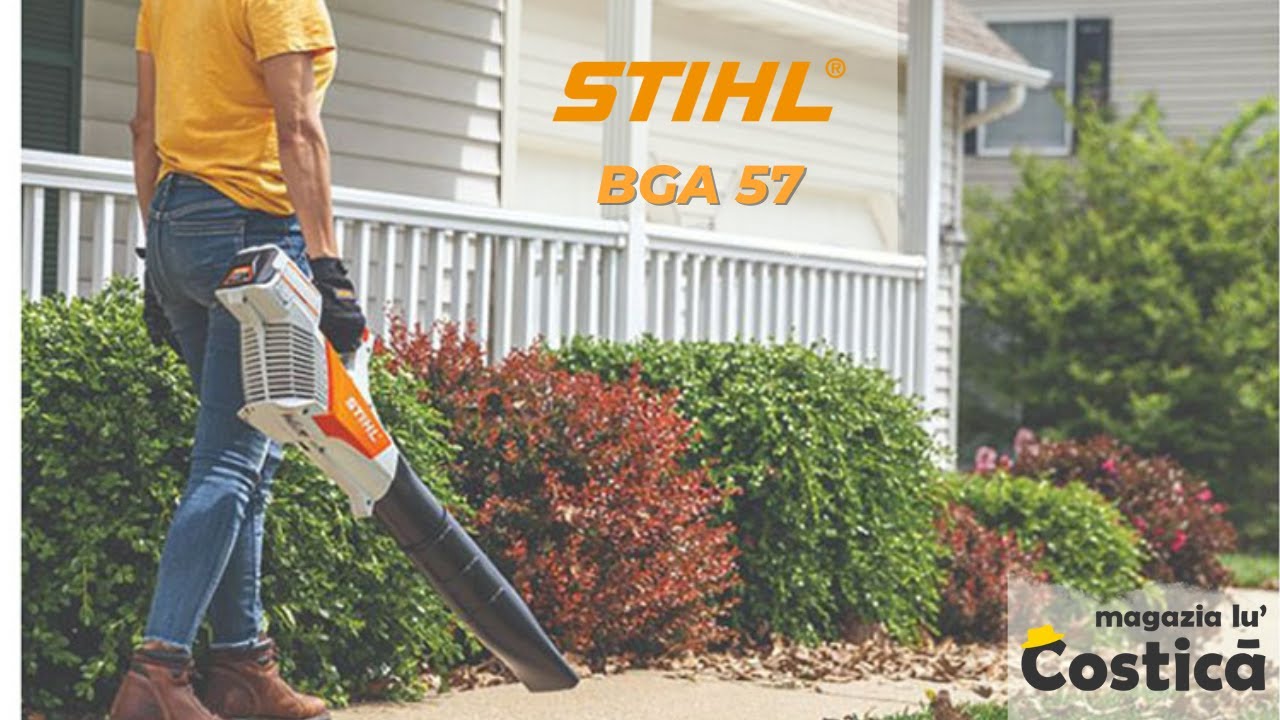 Kit Suflanta frunze cu acumulator STIHL BGA 57, 2 AK 20 + AL 101 - YouTube