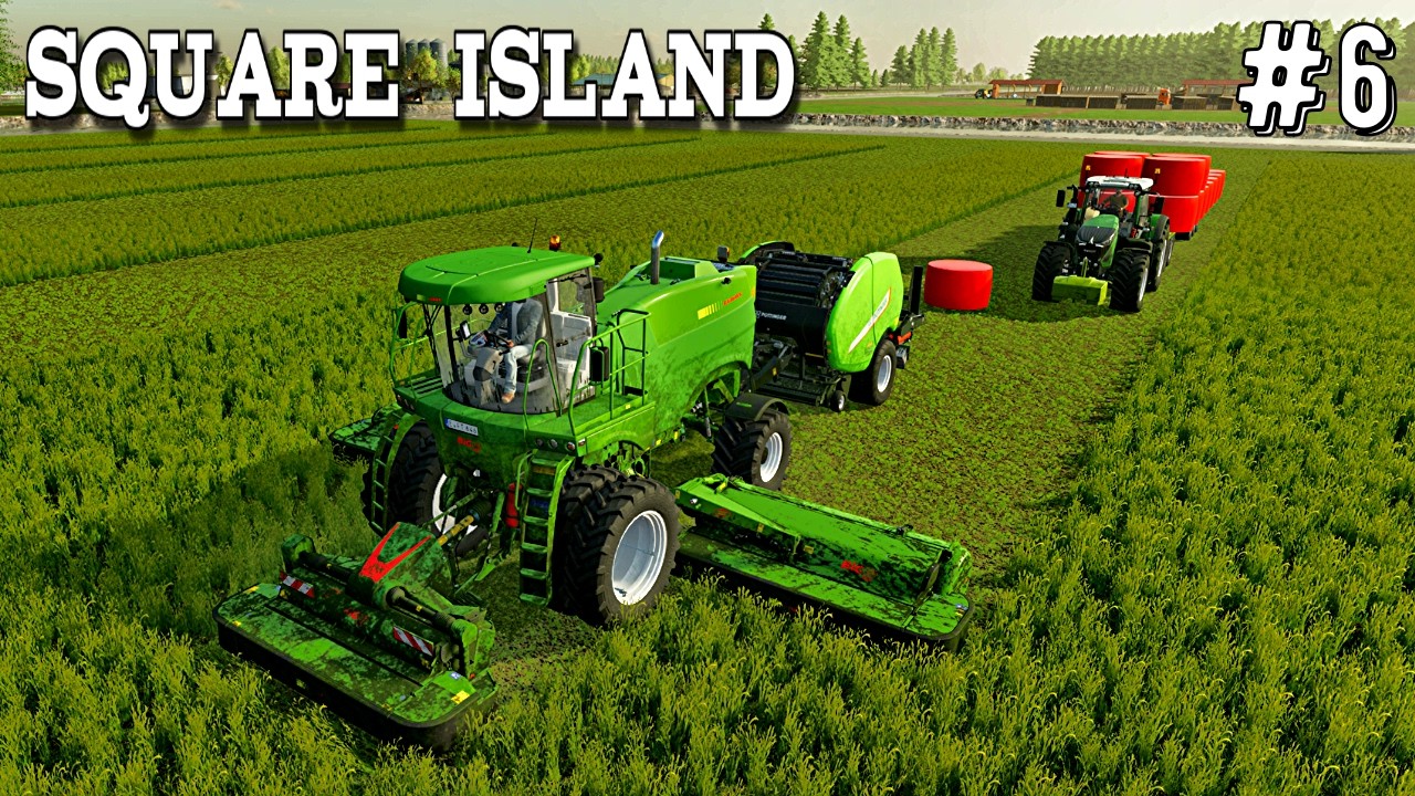 farming Simulator 22 Square Island Map Timelapse Ep #6 Mega Farm fs22 ...