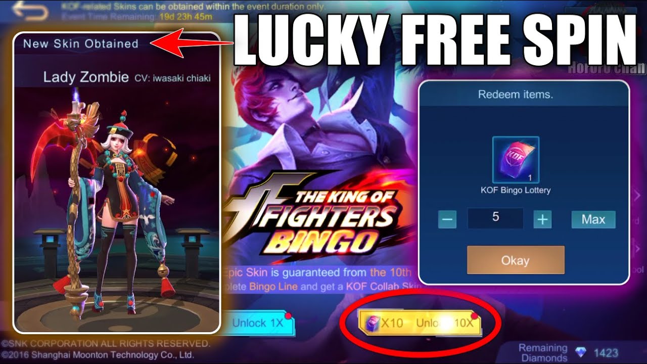 MY FREE SKIN FROM FREE SPIN - YouTube