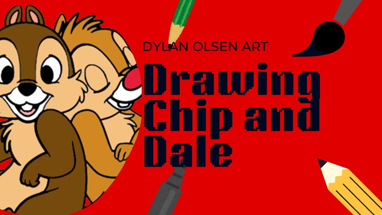 How to Draw Chip and Dale - Step by Step (Disney) - YouTube