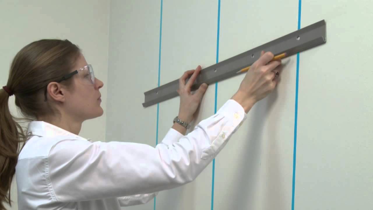 Mounting Rail Into Studs | freedomRail | OrganizedLiving.com - YouTube