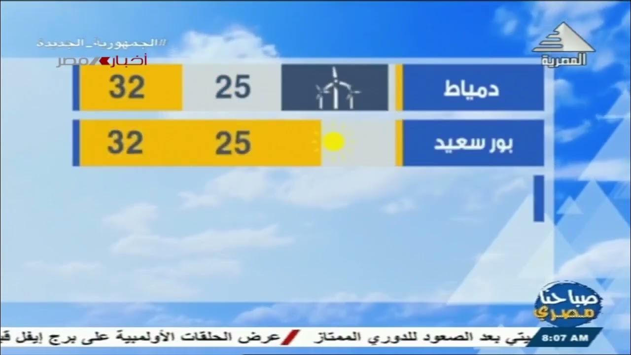 صباحنا مصري أحوال الطقس ودرجات الحرارة المتوقعة اليوم السبت 08 06 2024