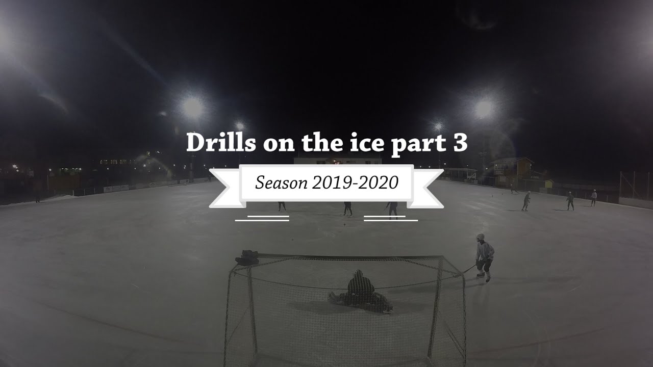 Bandy Goalkeeper Drills on the ice part 3 - YouTube