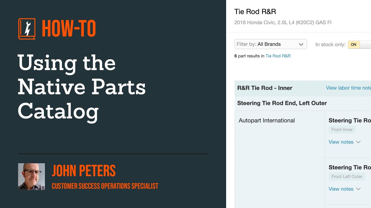 Using the Native Parts Catalog - YouTube