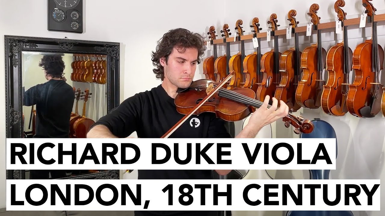 15" Richard Duke Viola, London 18th Century - YouTube