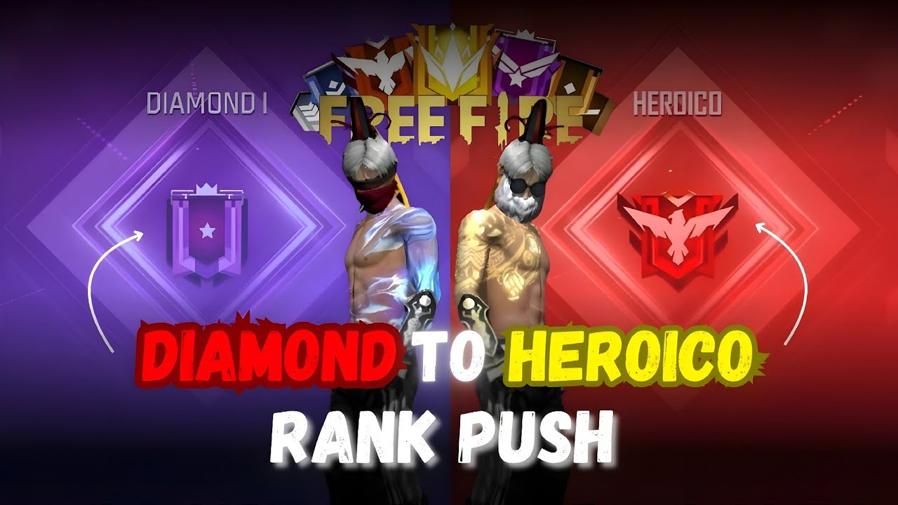 RANK PUSH DIAMOND TO HEROIC IN FREE FIRE MAX | NEW RANK IN FREE FIRE 🔥 ...