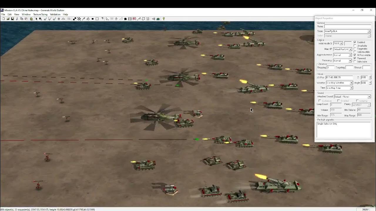 Part 5 Command And Conquer Generals Zero Hour How To Make WorldBuilder Tutorial Custom Map ...