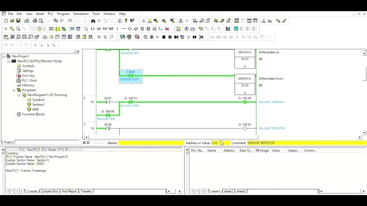 PARKIR DIFU,DIFD dan KEEP CX Programmer - YouTube