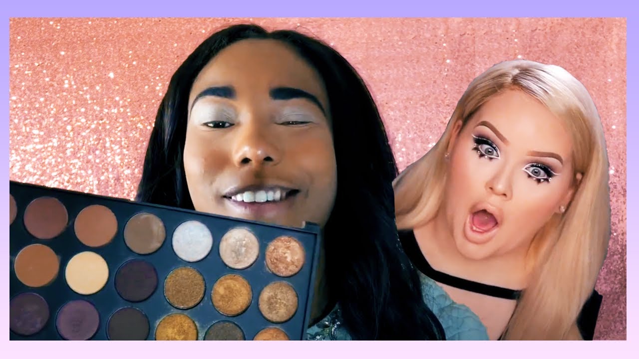 Failing at a NikkieTutorials Makeup Tutorial - YouTube